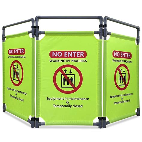 Buy Do Not Enter Signs Green Elevator Maintenance Caution Sign Panels Safety Barriers FT