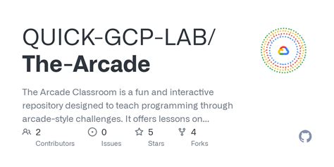 GitHub QUICK GCP LAB The Arcade The Arcade Classroom Is A Fun And Interactive Repository