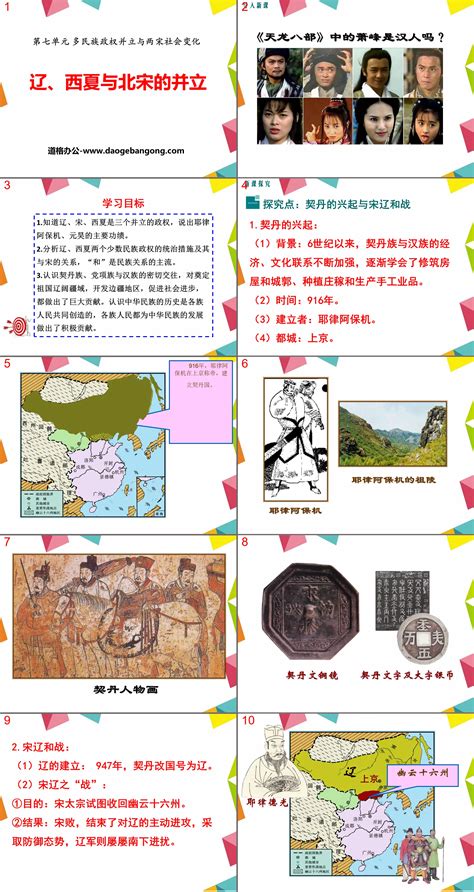 《辽、西夏与北宋的并立》多民族政权并立与两宋社会变化ppt课件3 岳麓版七年级历史下册