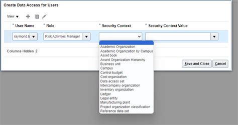 How To Determine Which Data Security Context Applies For A Seeded Role