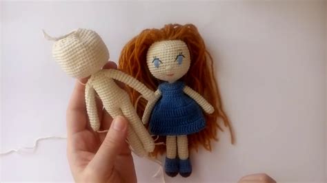 Вязаная кукла крючком для начинающих часть 1 тело Youtube