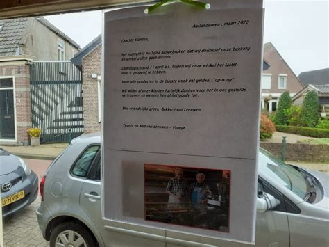 Bakker Teun Van Leeuwen Sluit Op 11 April Definitief Zijn Deuren De