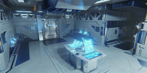 Artstation Sci Fi Room Mick Jundt Sci Fi Room Scifi Interior Sci Fi