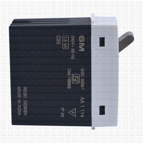 Gm White Mcb Single Pole Modular Mcb Vardhman Shop