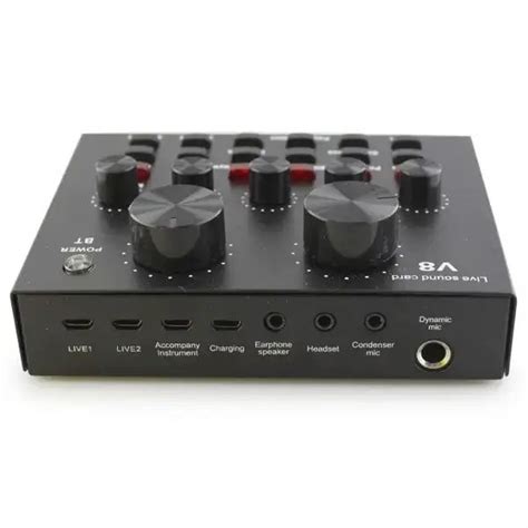 Наружная звуковая аудиокарта Live Sound Card V8 для мікрофона 7635: 289 ...
