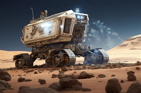premium photo advanced robotics in space exploration with autonomous