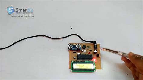 ultrasonic distance measurement using 8051 based microcontroller youtube