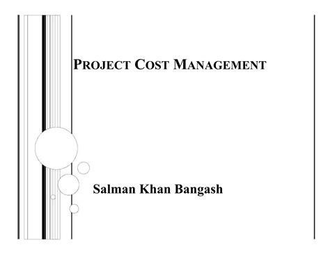 Software Project Cost Management And Estimation PPTX