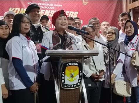 DPD Partai Perindo Kota Bogor Daftarkan 50 Bacalegnya Ke KPUD Okezone