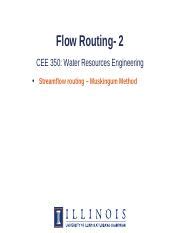 Flowrouting Pdf Flow Routing Cee Water Resources