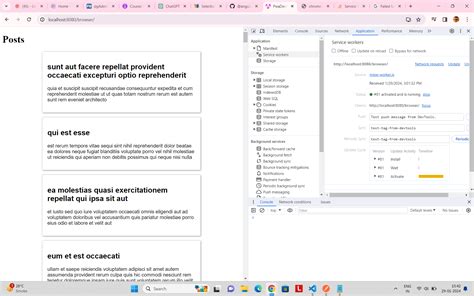 Progressive Web Apps Service Worker In Angular 17 Not Working During