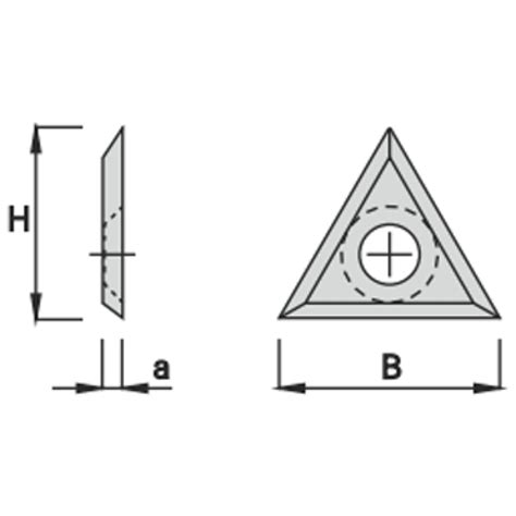 Triangular Carbide Inserts 22 × 20 × 2 Mm 3 Edge Knives