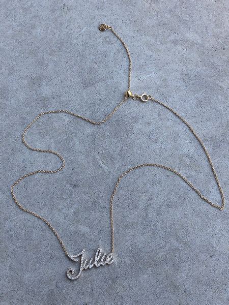 Custom Diamond Name Necklace Jugar N Spice
