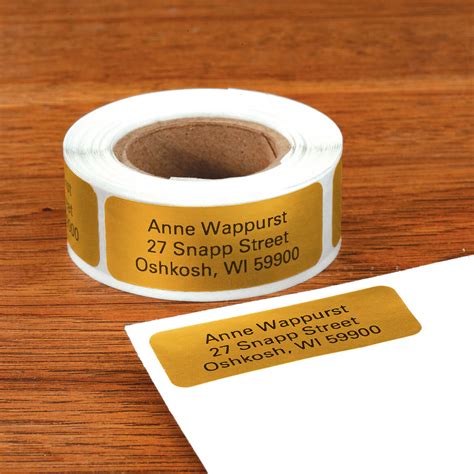 Large Print Self Stick Address Labels Roll Of 200