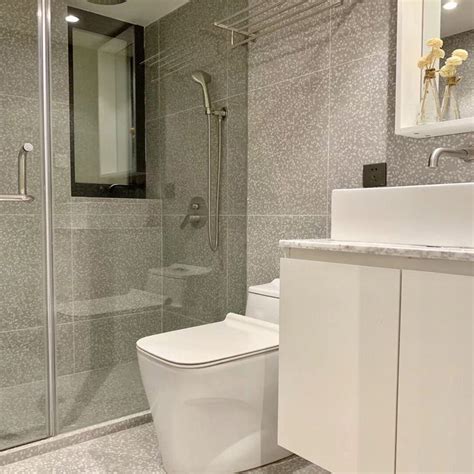 Bathroom Floor Wall Tile Ceramic Square Terrazzo Indoor Tile Clearhalo