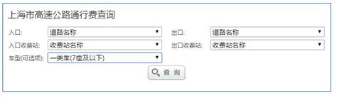 ★2017年上海高速公路收费用标准、计算公式查询