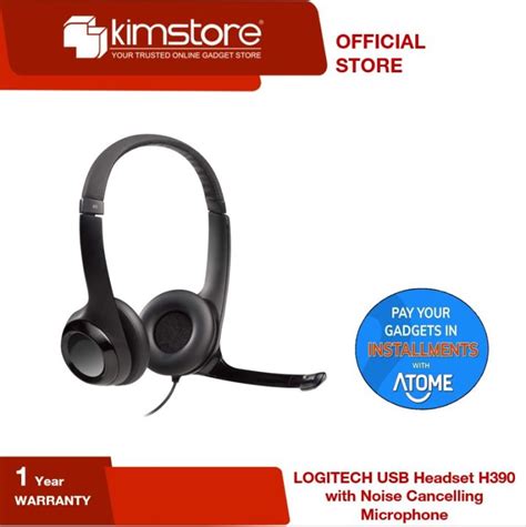 Logitech Usb Headset H390 With Noise Cancelling Microphone Lazada Ph