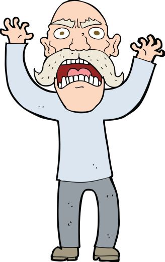 말풍선이 있는 화난 올드맨 그리기에 대한 스톡 벡터 아트 및 기타 이미지 그리기 낙서 드로잉 남자 Istock