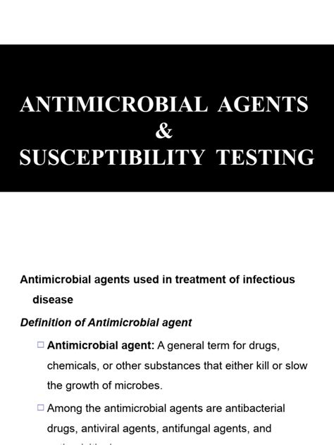 Antimicrobial Agents And Susceptibility Testing Pdf Cell Biology