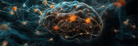 This Abstract Illustration Depicts A Human Brain Formed By Glowing Neural Networks And Synapses