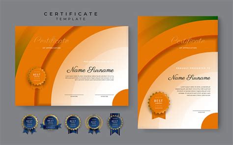 고급 배지와 현대적인 라인 패턴이있는 업적 테두리 템플릿의 현대 파란색 인증서 수상 비즈니스 및 교육 요구 사항 0명에 대한 스톡 벡터 아트 및 기타 이미지 Istock