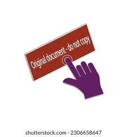 Hand Mouse Cursor Clicks Original Document Stock Vector Royalty Free Shutterstock