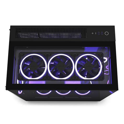 Gabinete Gamer Nzxt H9 Elite Mid Tower Vidro Temperado Black Atx
