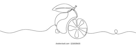 319 Continuous Line Lemon Slice Stock Vectors Images And Vector Art