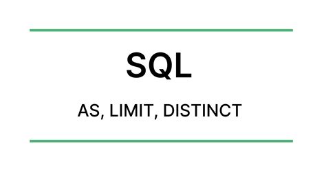 Sql As Limit Distinct