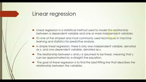 Machinelearning Linearregression Youtube