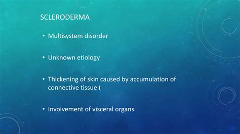 Current Advancements In Scleroderma Treatment Ppt