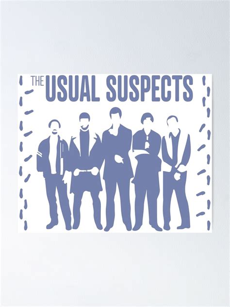 The Usual Suspects Poster By Waltart Redbubble