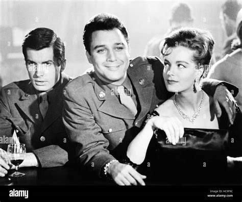 The Victors From Left George Hamilton Michael Callan Romy Schneider