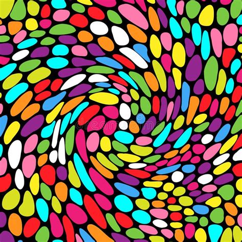 Multi Coloured Abstract Pattern Design Background Stock Vector