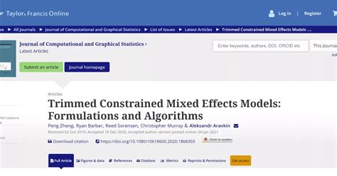 Trimmed Constrained Mixed Effects Models Formulations And Algorithms