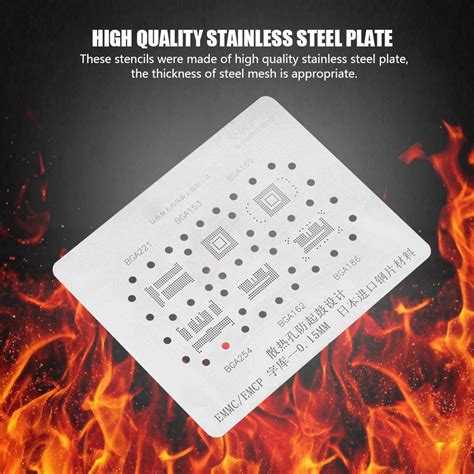 Bga Stencils Bga Reballing Stencil Kits Template Mesh Directly Heat