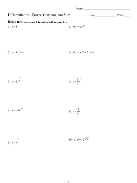 03 Power Constant And Sum Rules Pdf