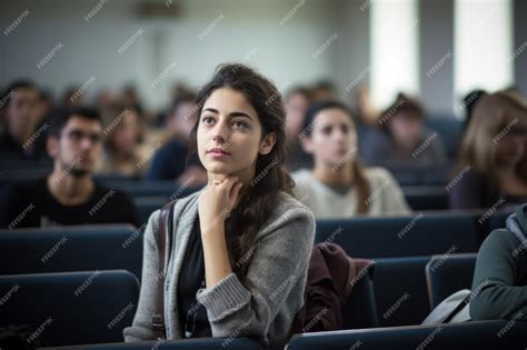 Premium Ai Image Female Student Bored Sleepy Caucasian Woman Tired