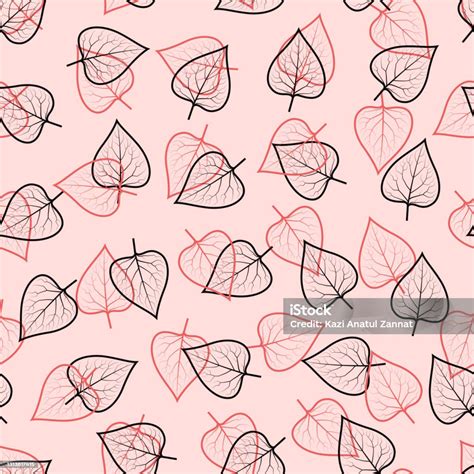 이국적인 라일락 잎 윤곽의 세련된 디티 벡터 꽃 원활 한 패턴 디자인 예술적 반복 텍스처 단풍 배경 디자인 0명에 대한 스톡 벡터 아트 및 기타 이미지 Istock