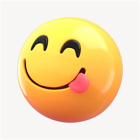 Yummy Face 3d Emoticon Illustration Premium Photo Illustration Rawpixel