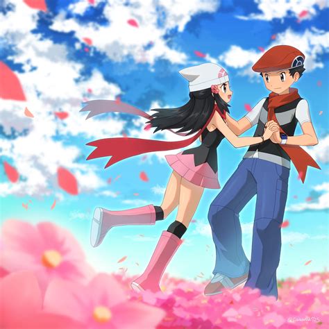 Dawn And Lucas Pokemon And 1 More Drawn By Sawarabisawarabi725