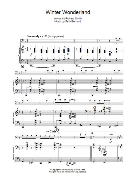 Winter Wonderland Sheet Music Direct