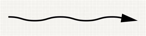 Premium Vector A Thin Straight Black Arrow Pointing To The Right