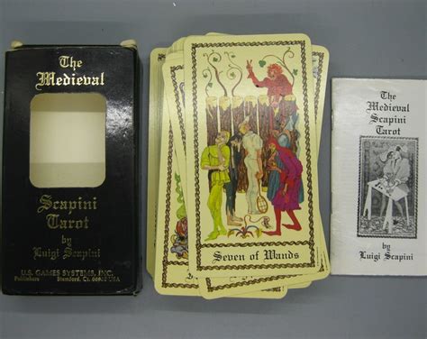 Vintage 1985 The Medieval Luigi Scapini Tarot Card Reading Deck Us