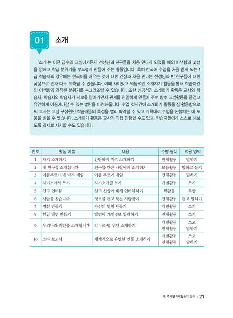 알라딘 미리보기 즐거운 한국어 수업을 위한 과제활동 안내서 초급