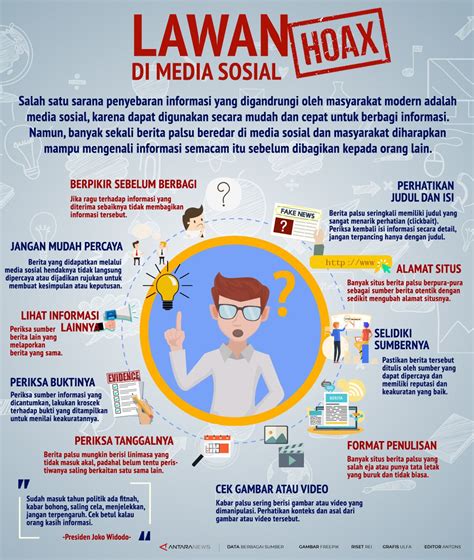 Tip Menangkal Hoax Di Media Sosial Infografik ANTARA News