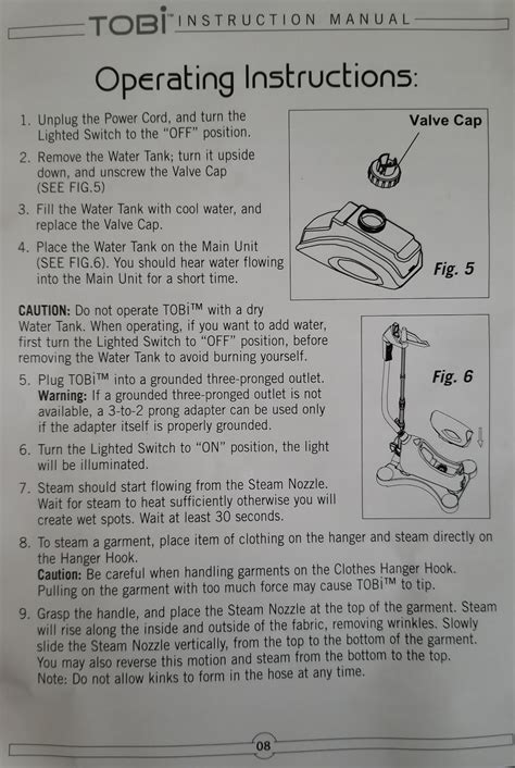 Find Your Manuals Here Tobi Upright Steamer Model Ec1633 Instrucion Manual