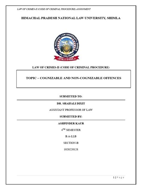 Crpc Assignment 4th Sem Pdf Criminal Procedure In South Africa Arrest