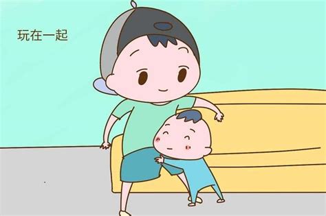两个娃图片一人带两娃的图片大山谷图库