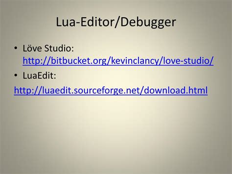 PPT Debugging In Lua PowerPoint Presentation Free Download ID 3243710